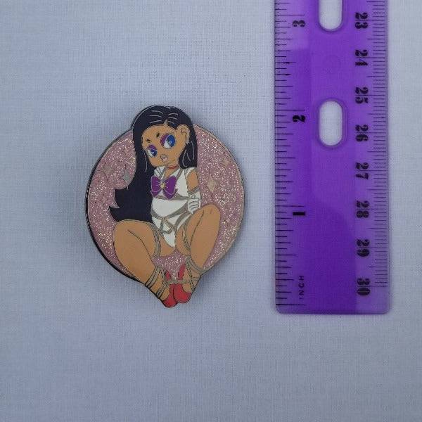 Glitter Shibari Mars Hard Enamel Pin – darkdelights